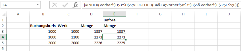 SAP BI Reconciliation Tests leicht gemacht mit INDEX und VERGLEICH ...